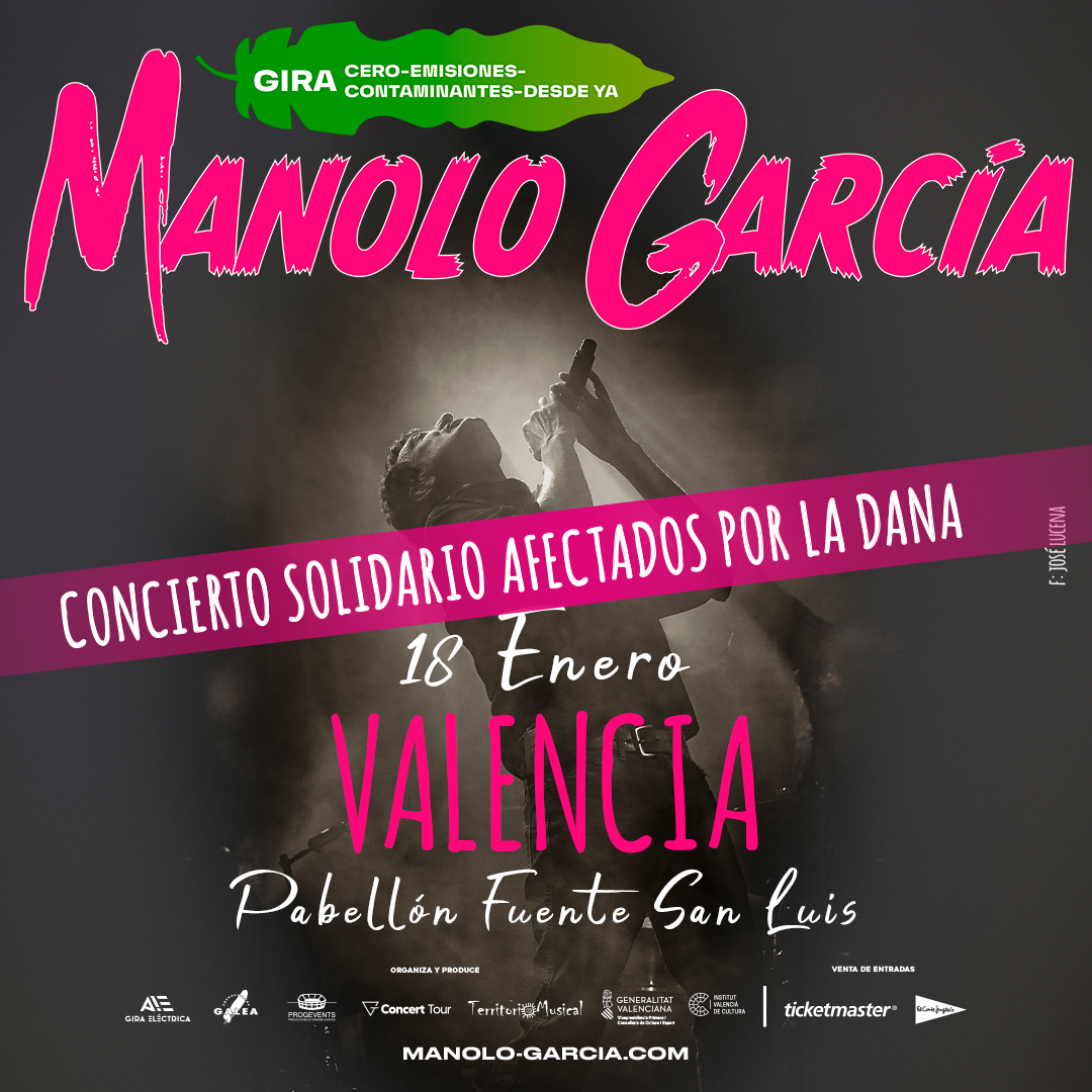 Manolo García aplaza su concierto en Valencia previsto para el 16 de ...